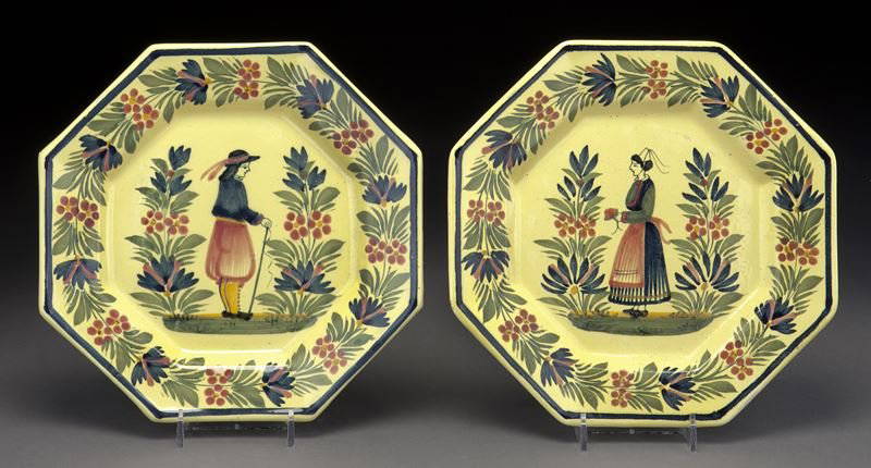 Pr. Henriot Quimper Yellow Plates