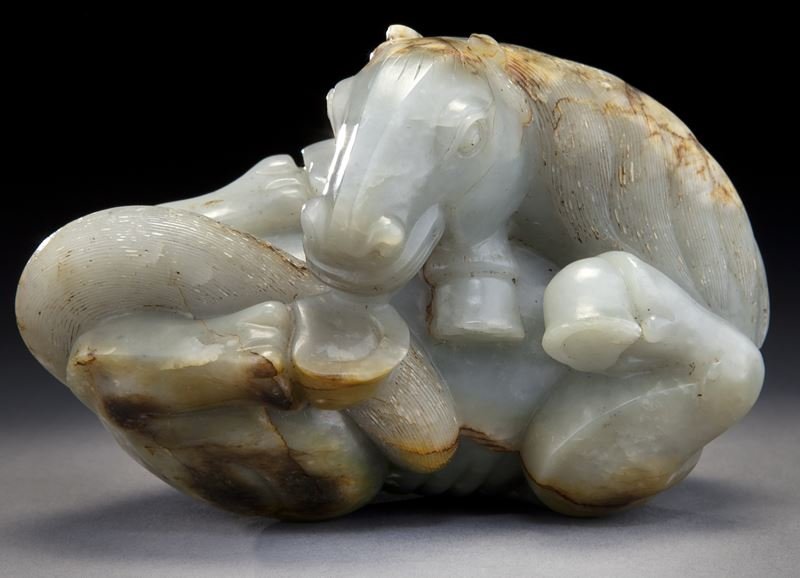 Large Chinese carved jade horse, - Sep 10, 2014 | Dallas Auction ...