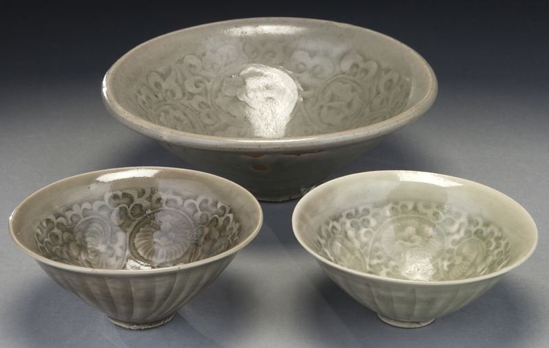 (3) Chinese Song Yaozhou porcelain bowls. - Sep 10, 2014 | Dallas ...