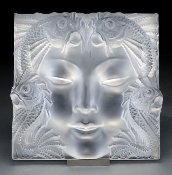 Lalique "Masque de Femme" clear and frosted