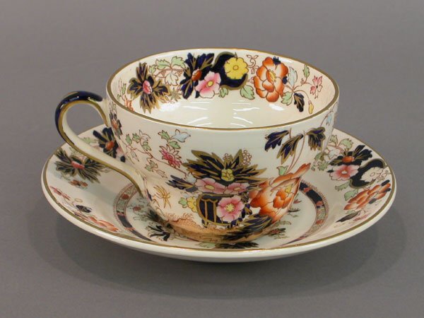 170: Large English Mason ware cup and saucer
