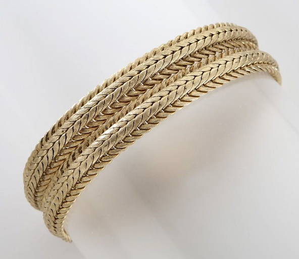 14k Gold Bracelet / Line Bracelet Enhancer