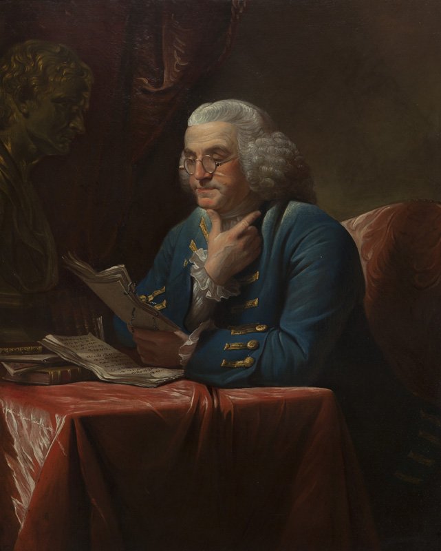 David Martin "Portrait of Benjamin Franklin" oil - Oct 05, 2016 ...