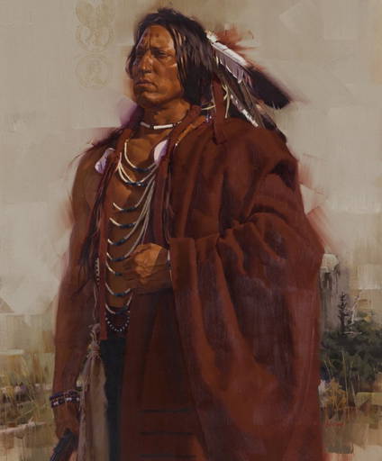 Stan Davis "silent, Solitary, And Resolute" Oil