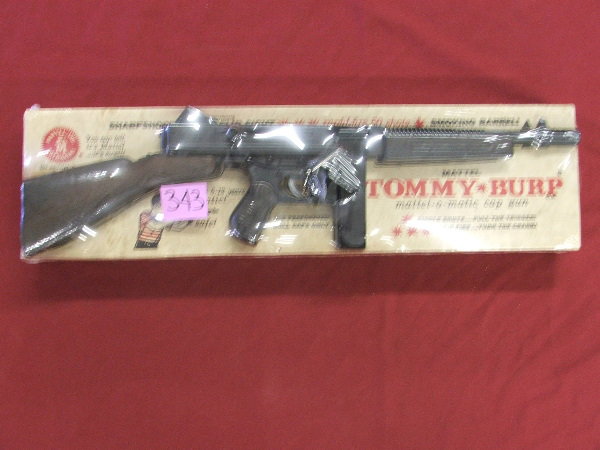 329: TOY GUN "MATTEL" TOMMY BURP WITH ORIGINAL BOX