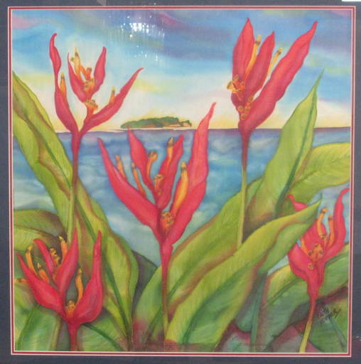 Faith Hodder Water Color On Silk