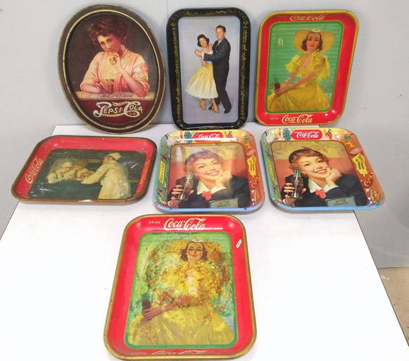 Assorted Collectable Tin Advertising Trays