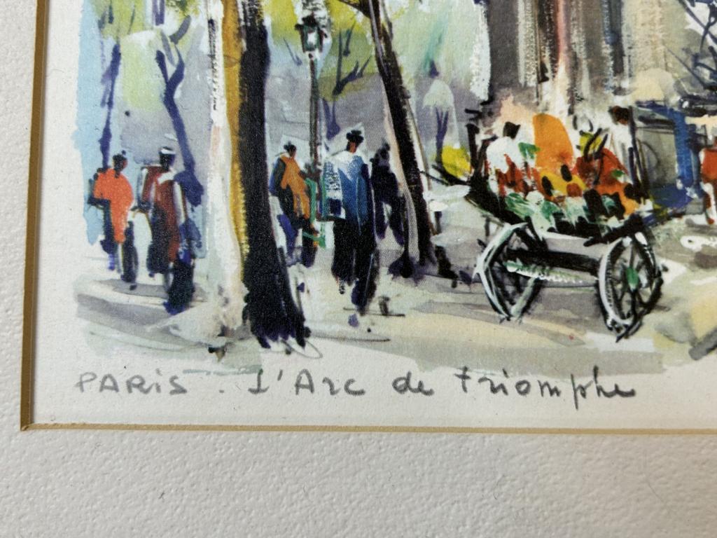 Marius Girard, "paris. L'arc De Triomphe" Print.