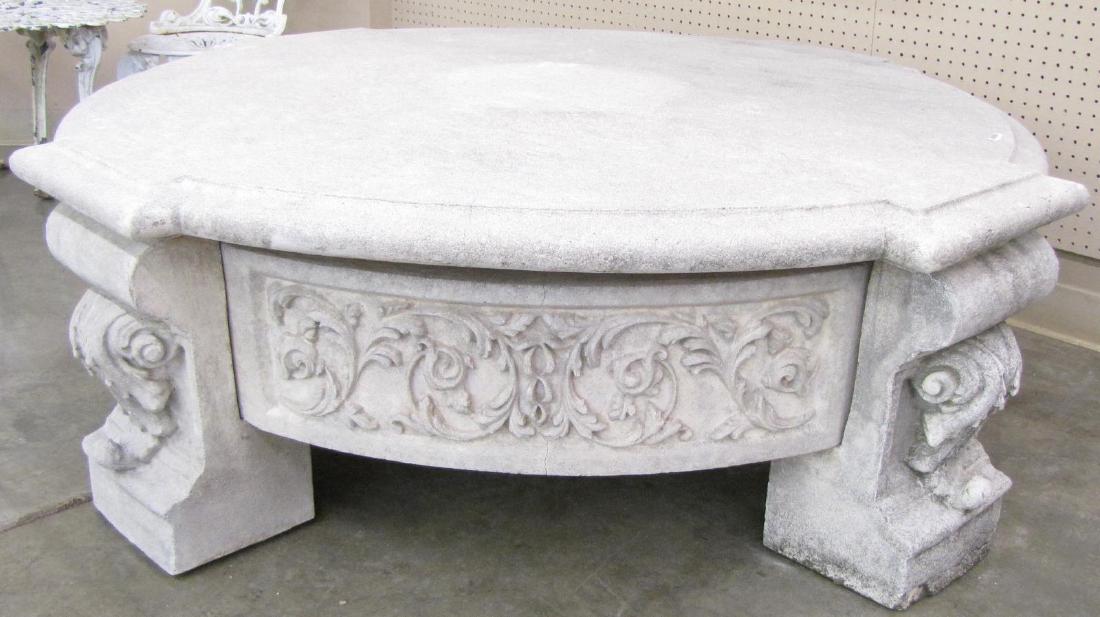 Cast Concrete Patio Table