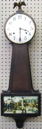 Antique Gilbert Banjo Clock 1807