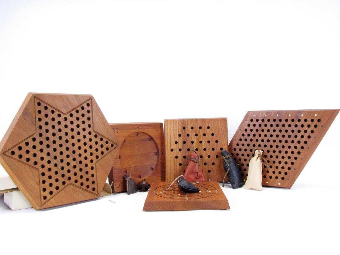 Group of Vintage Danish Teak Board Games