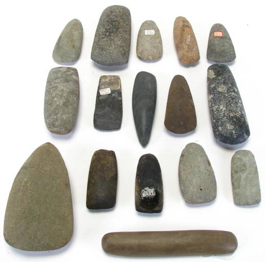 Group Of Native American Stone Celts