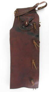 Montana Western Leather Batwing Chaps C. 1930s