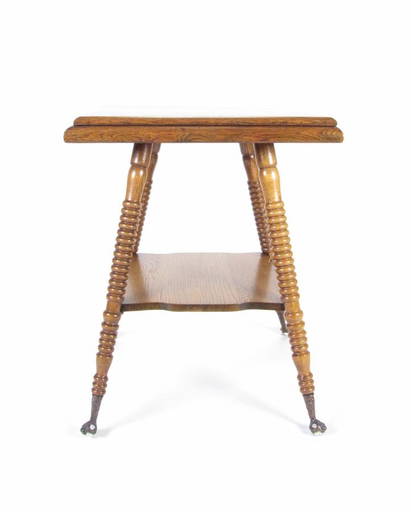 Antique Square Oak Table