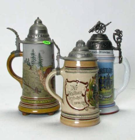 Group Of German Drinking Vessels