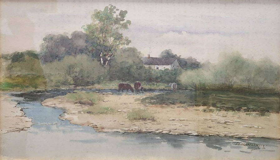 David B Walkley 11x19 Watercolor Watering Time (#0498) on Jun 04, 2022 ...