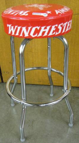 Set Of Four Winchester Ammunition Shop Stools