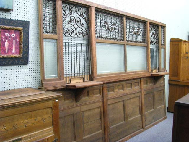 295: Antique Bank Teller Cage/Window