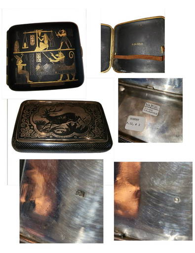 24k Calling Card Box And Jewelry Box