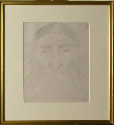 Abraham Walkowitz 8x6 Graphite Rabbi