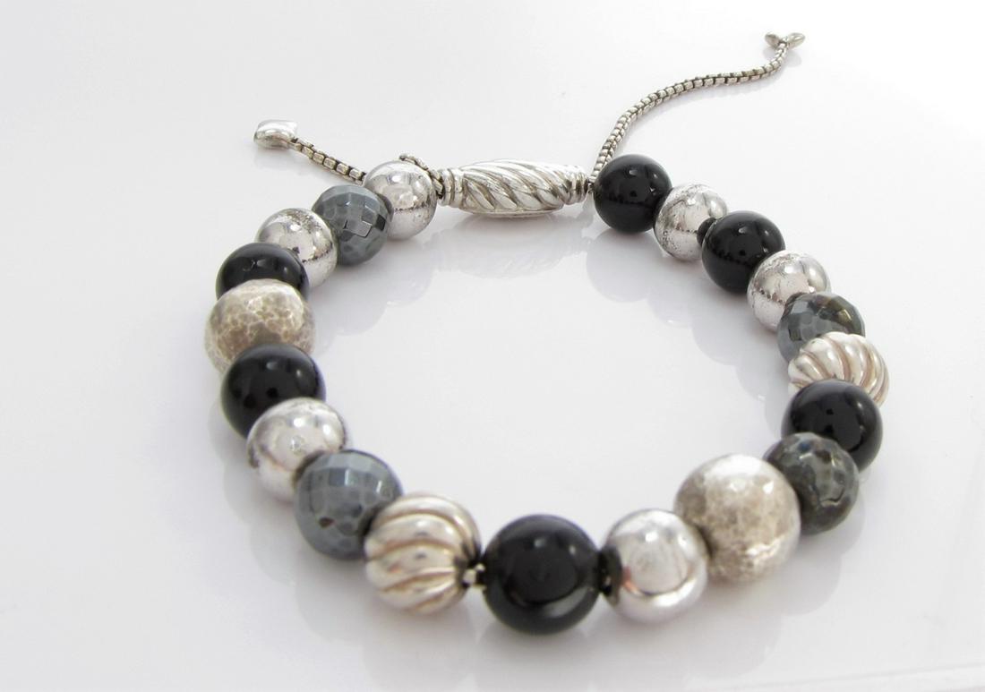 David Yurman Sterling Elements Bead Bracelet Auction