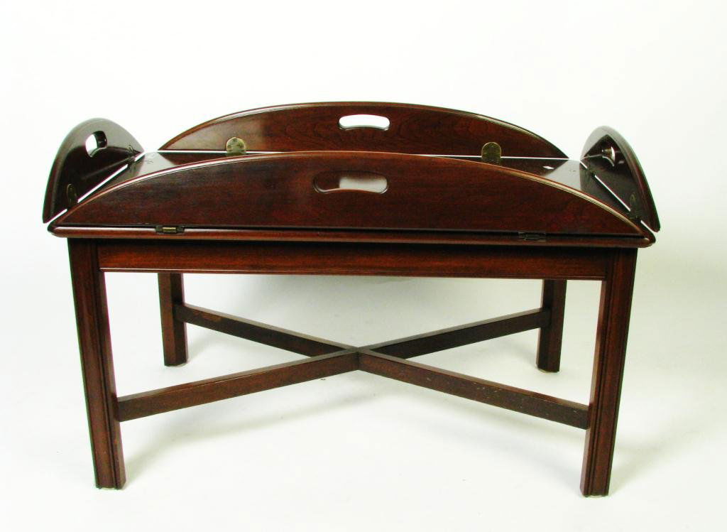 Ethan Allen Chippendale Style Tea Table