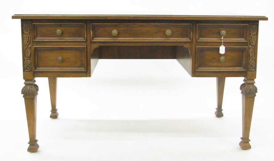 Vintage Romweber Viking Oak Desk - Oct 26, 2013 | Wickliff Auctioneers ...