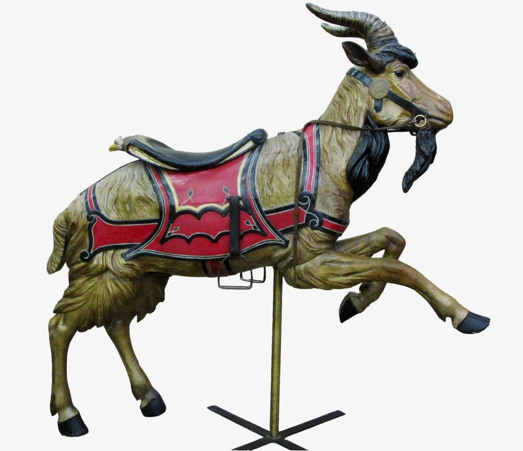 Antique Dentzel Leaping Goat Carousel