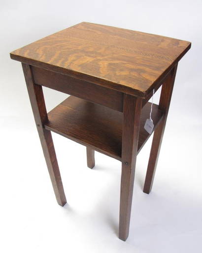 Antique Oak Stand Table
