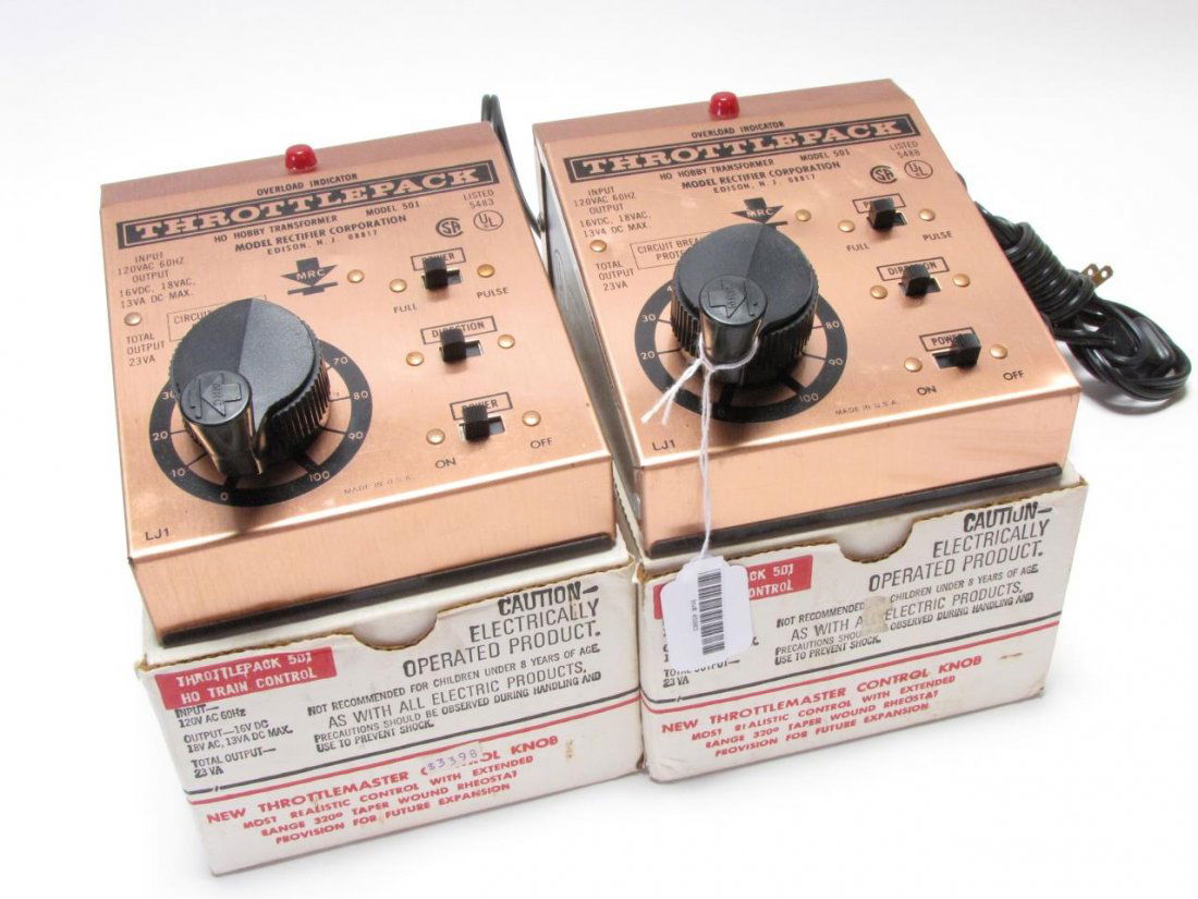(3) MRC Throttle Pack H.O. Train Controllers, #501 - Jun 11, 2015 ...