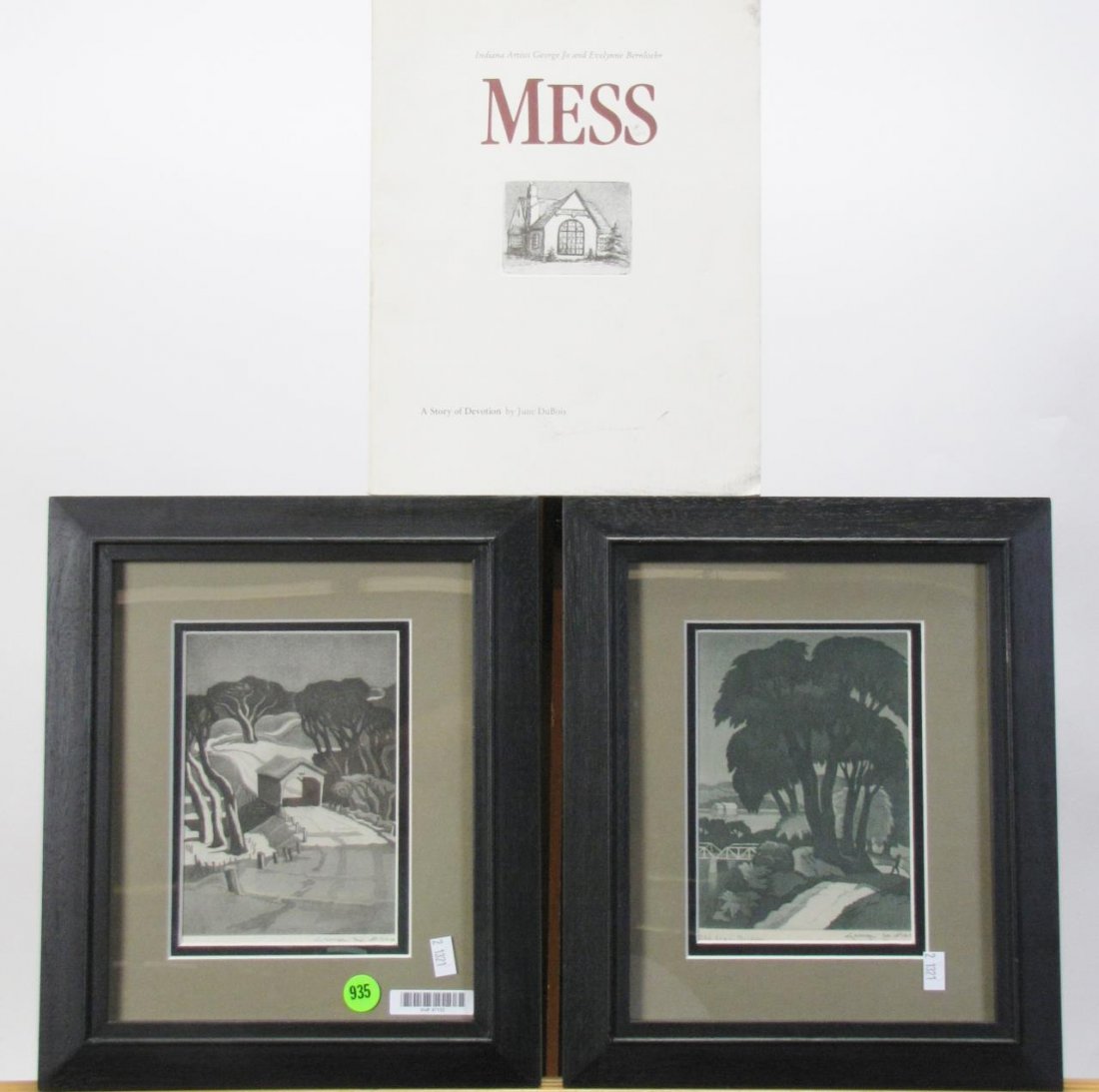 (2) George Jo Mess Etchings