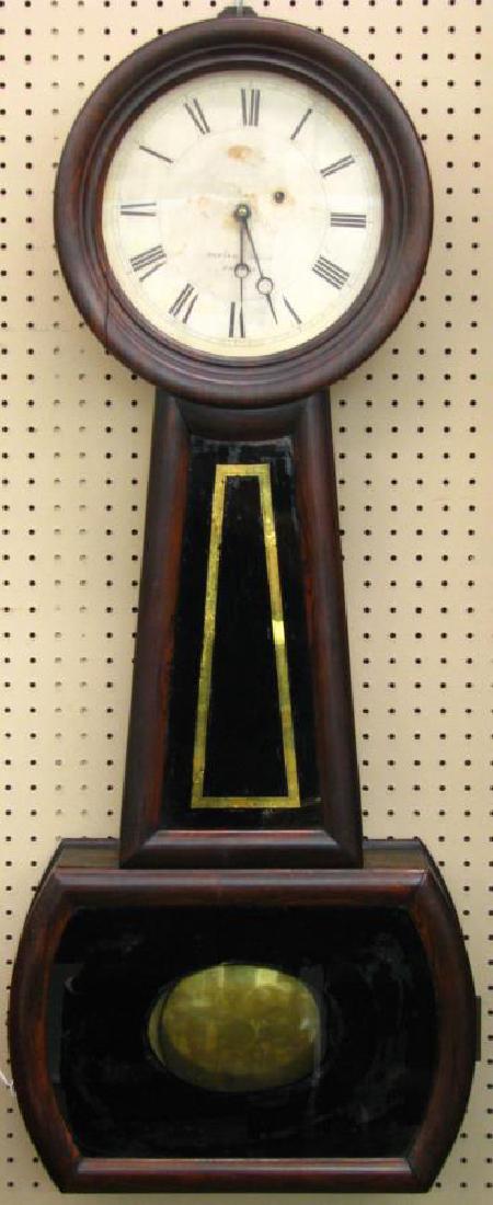 Howard And Davis No2 Rosewood Banjo Clock, Ca 1850