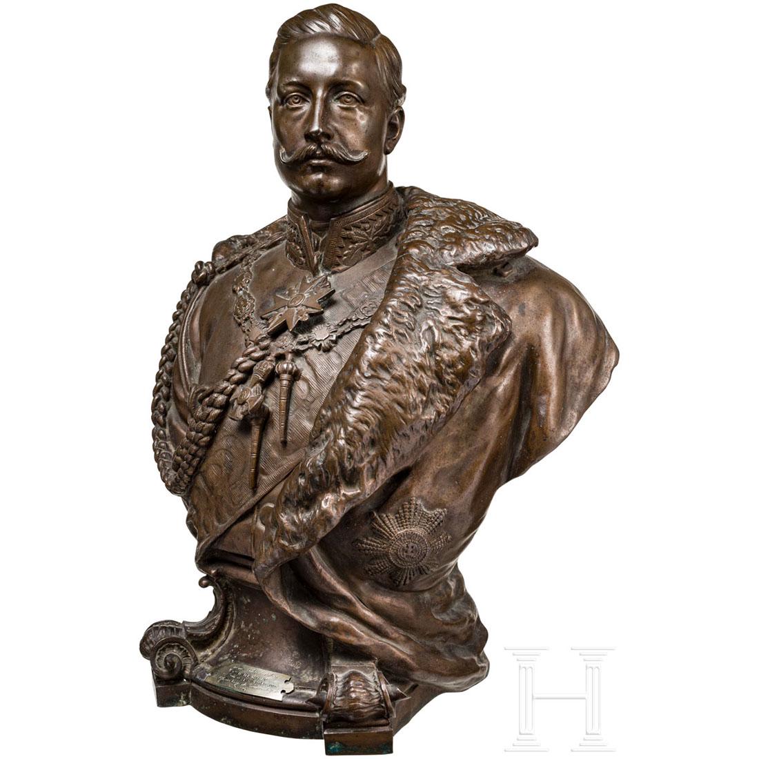 Bust of Kaiser Wilhelm II with dedication - Nov 18, 2019 | Hermann ...