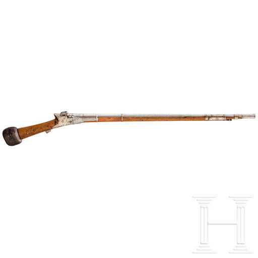 An Omani Silver Mounted Matchlock Gun, 17th/18th