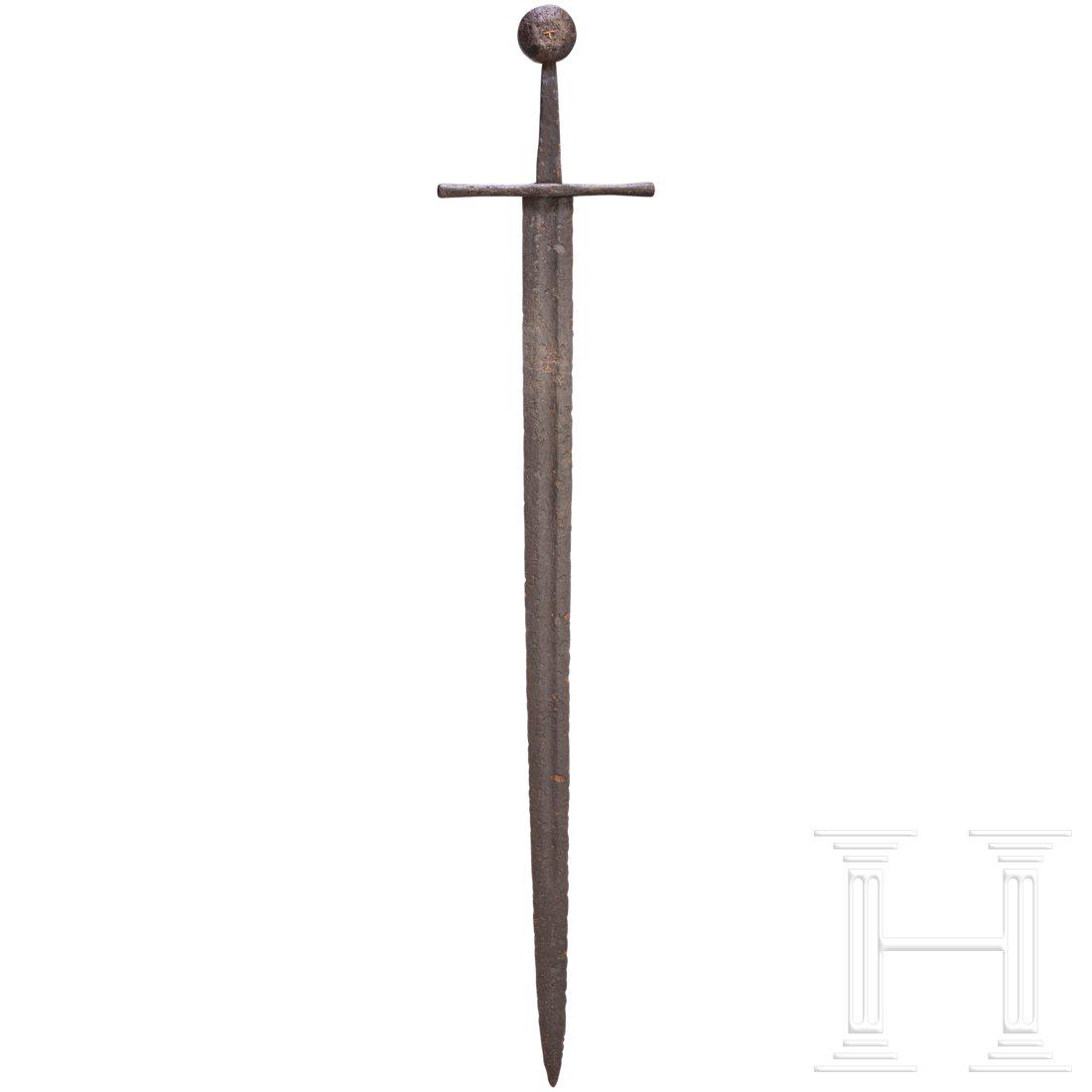 A German sword with disc pommel, circa 1300 - Nov 03, 2020 | Hermann ...