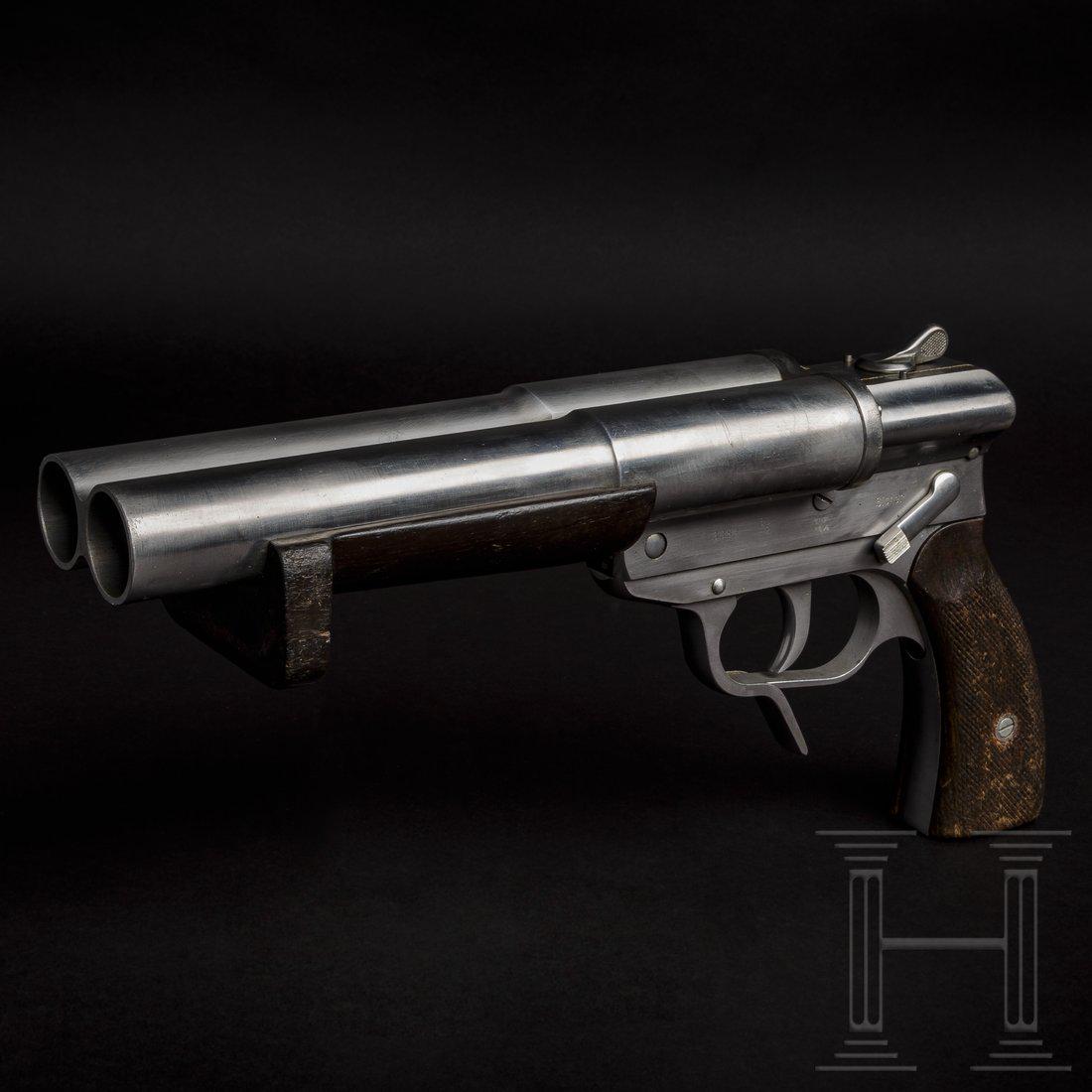 A Walther Sld Double Barrel Flare Gun For The Navy