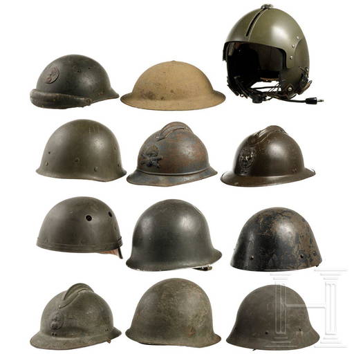 Eleven helmets - Feb 03, 2022 | Hermann Historica GmbH in Bavaria