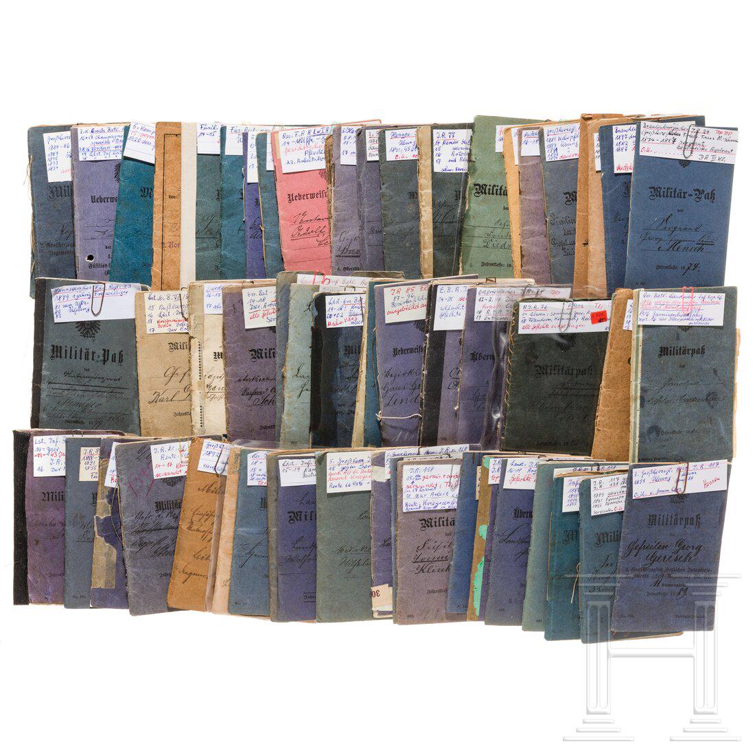 Approx. 55 Military Passports And Pay Books Of Soldiers Of The Imperial ...