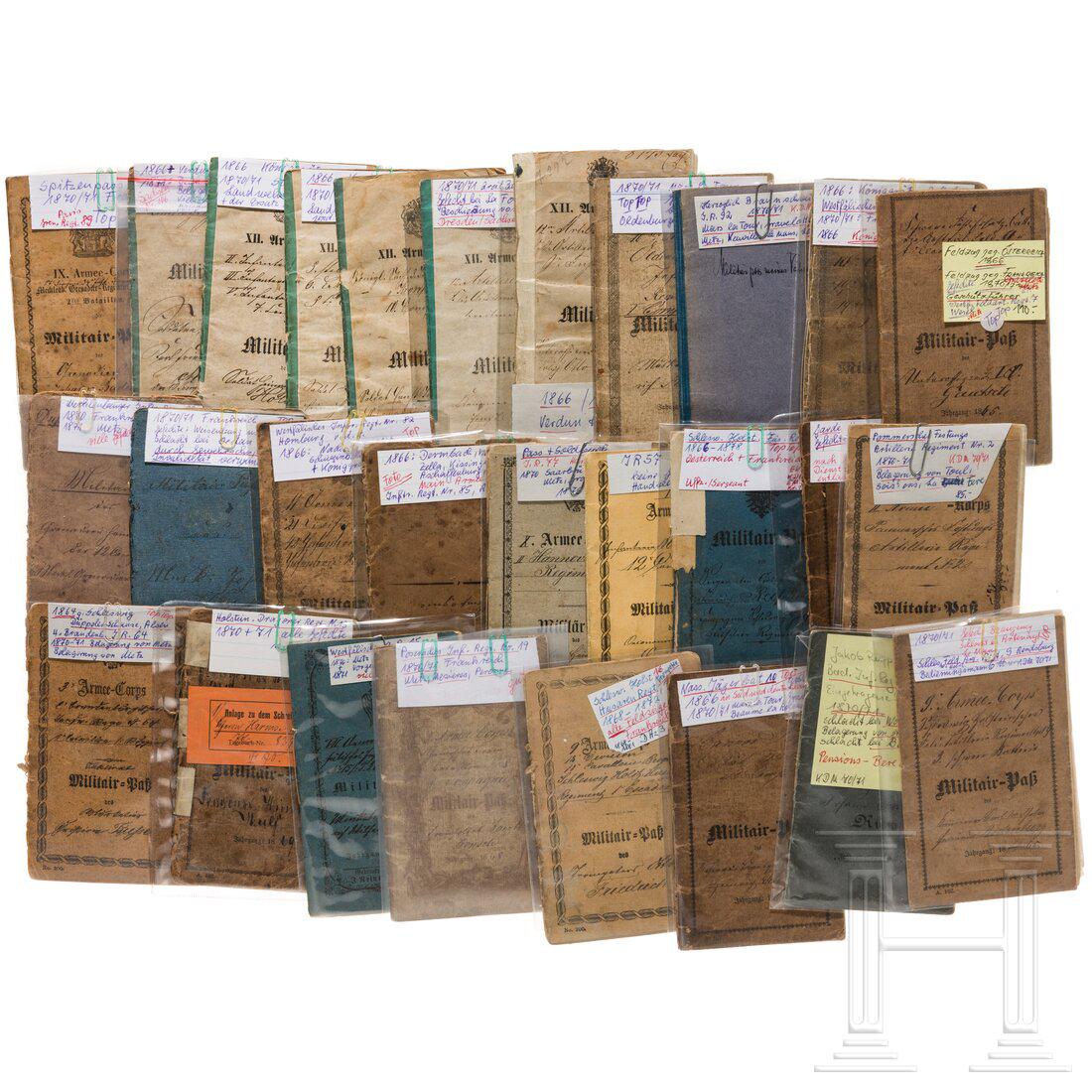 Approx. 25 Military Passports And Pay Books Of Soldiers Of The Imperial ...