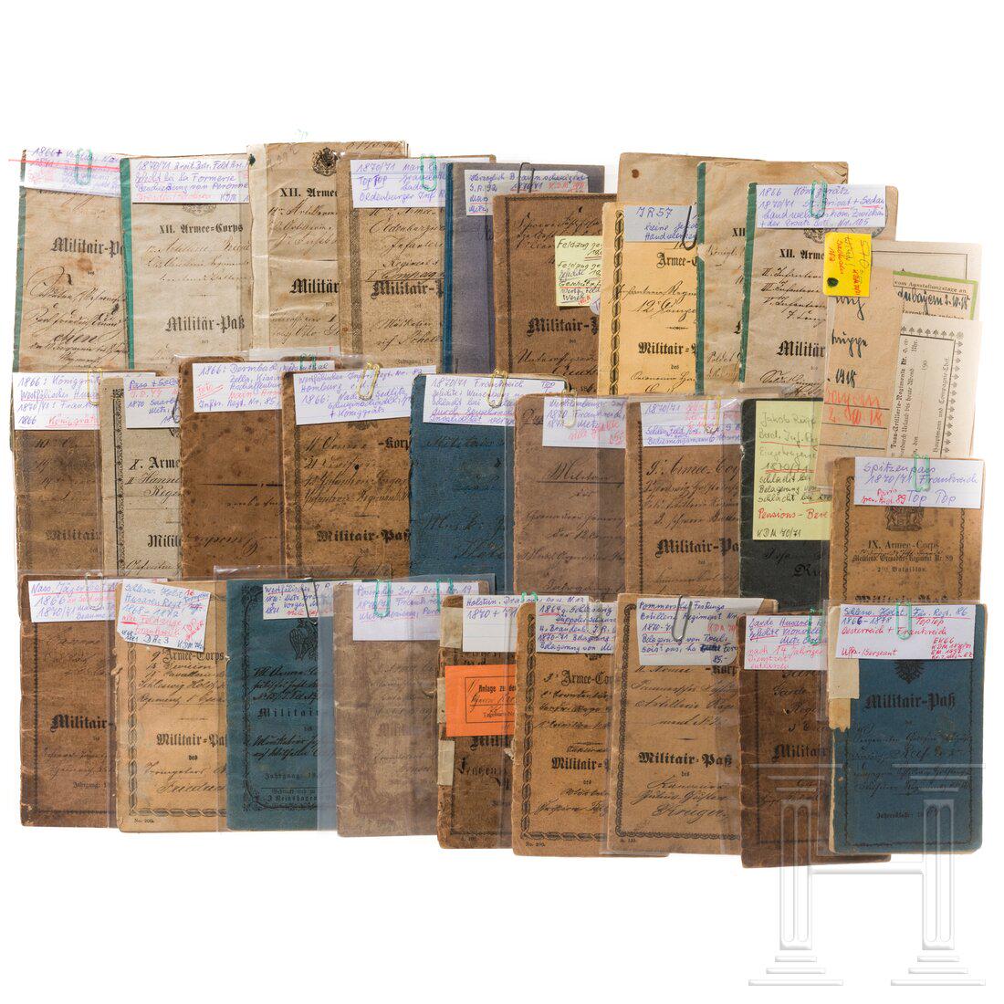 28 Military Passports And Pay Books From Soldiers Of The Imperial Army ...