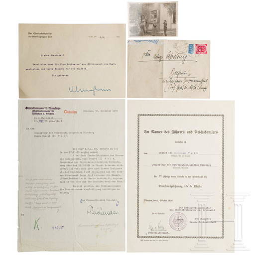 Two Letters With Signatures By Erich Von Mannstein And Walter Von ...