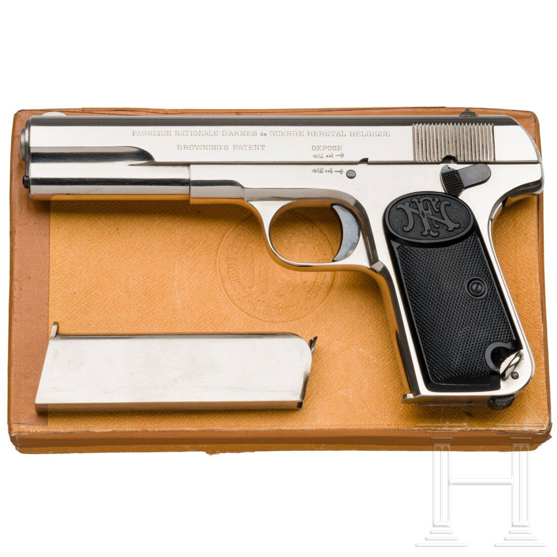 FN Mod. 1903, nickel plated, as new in box - Oct 25, 2022 | Hermann ...