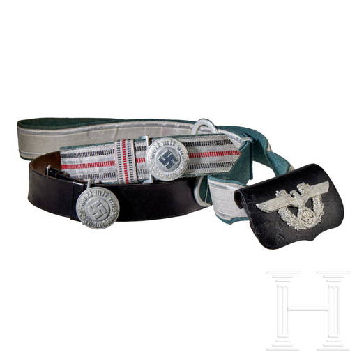 Two Police Officer Belts And A Bandolier