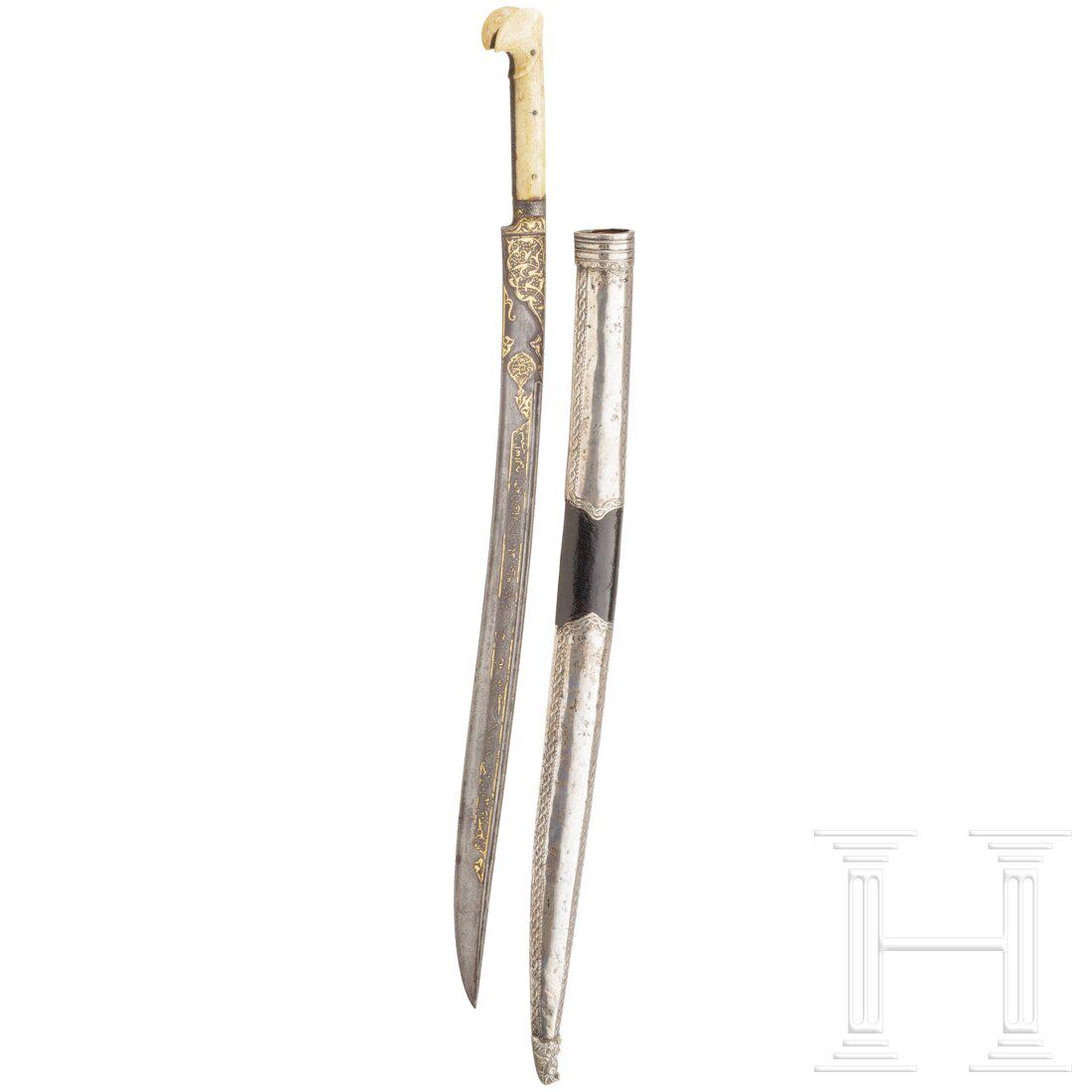 An Ottoman Yatagan With Wootz Blade, Last Quarter Of The 18th Century