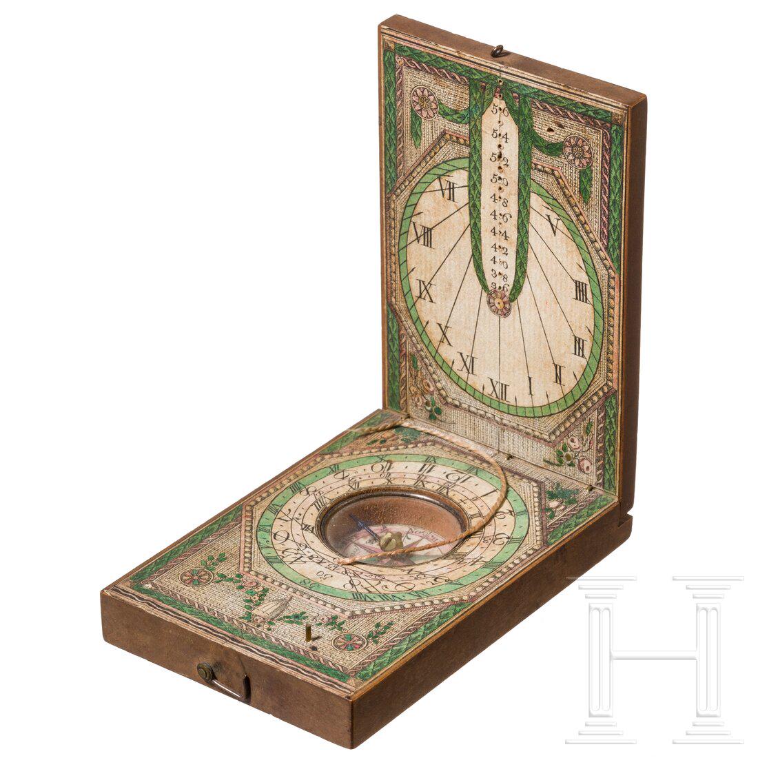 A Portabel Sundial, Nuremberg, David Beringer (1756 - 1821), Circa 1780 ...