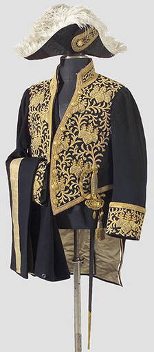 A Japanese Court Uniform And Court Sword