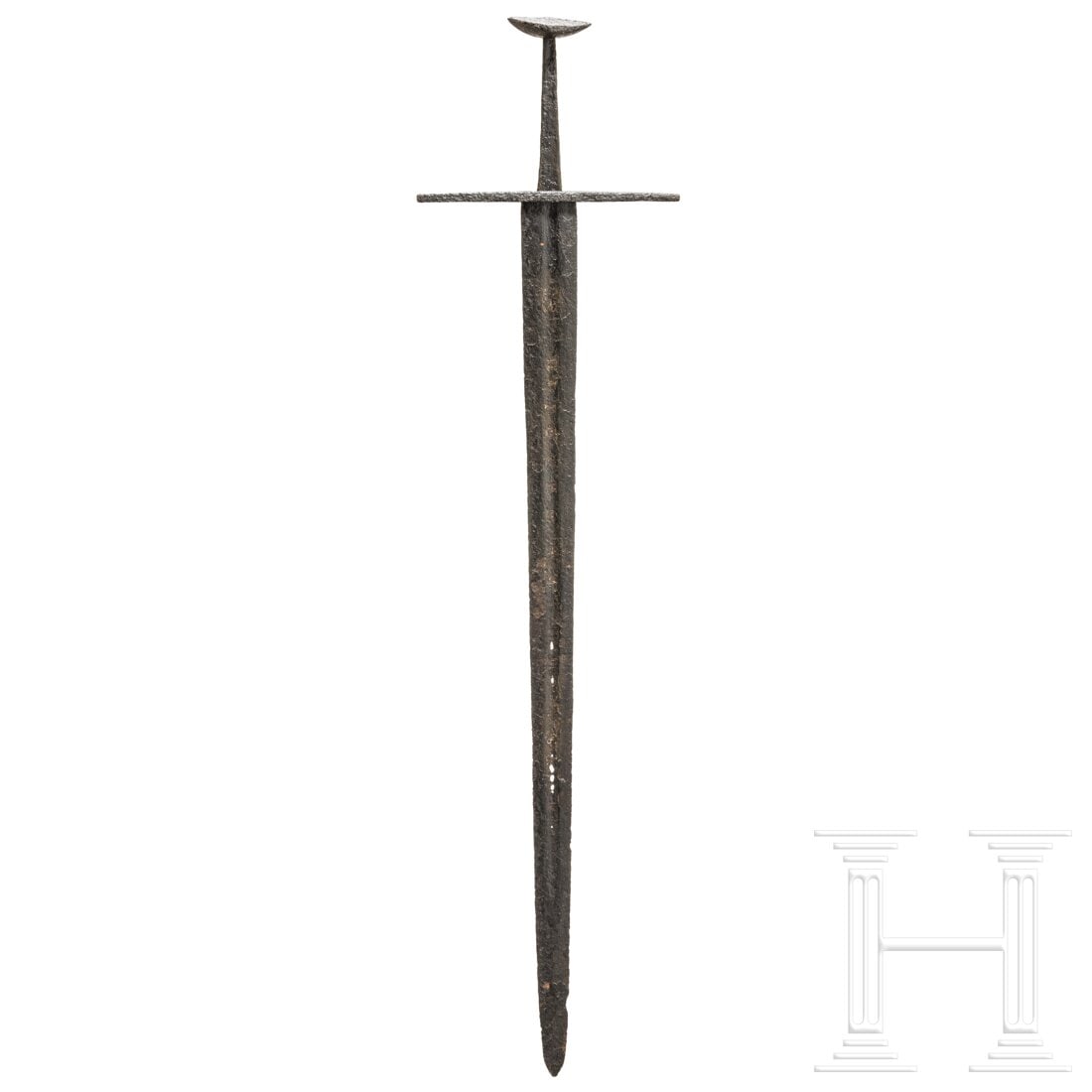 A Fine German Medieval Sword With A Coat Of Arms And An Inscription ...
