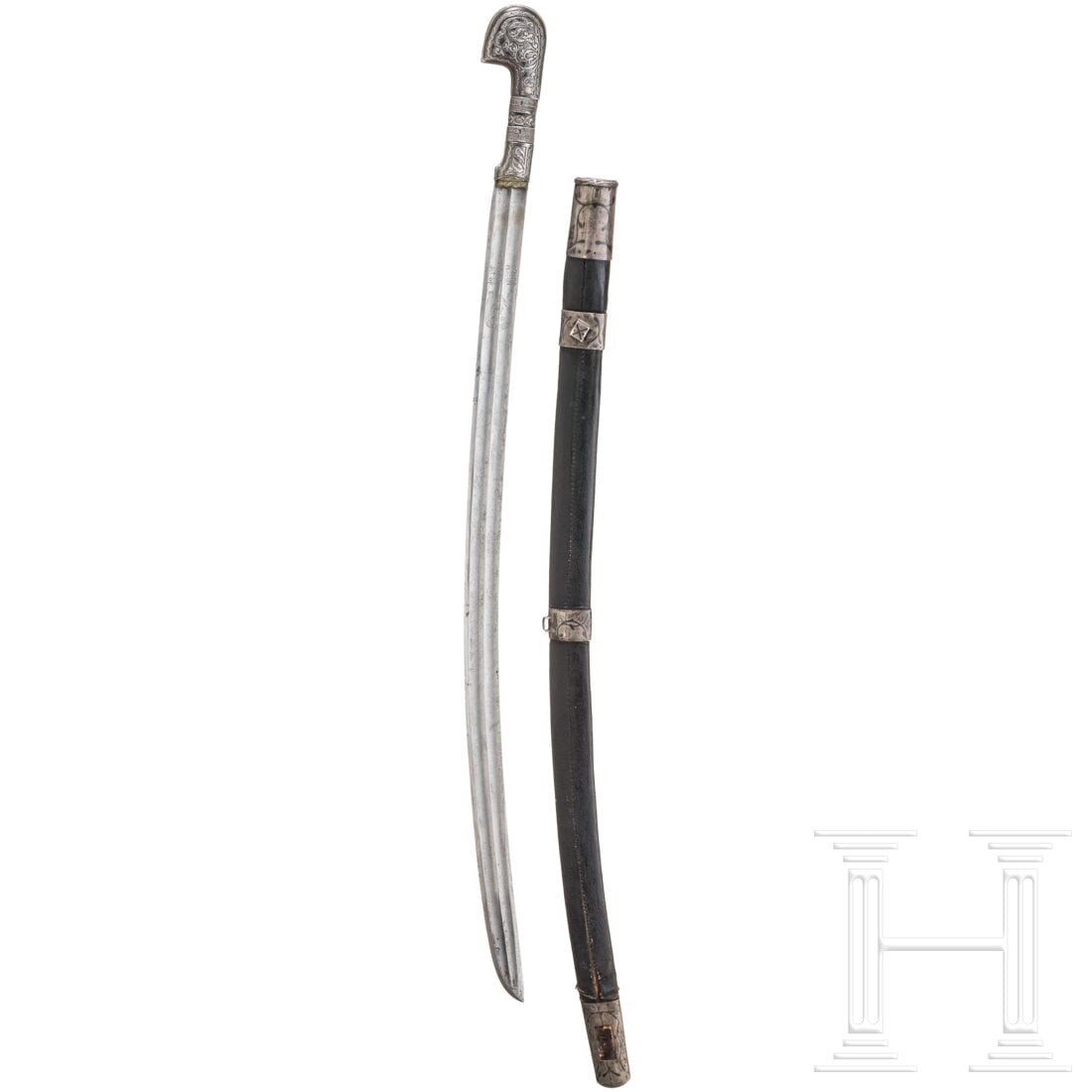 A Russian Silver-mounted Shashka For Cossack Officers From The Time Of ...