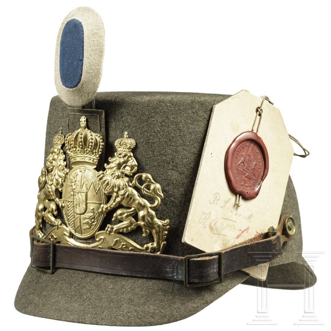 A Shako M 1895 For Enlisted Men Of The Riflemen, Sealed Sample From ...