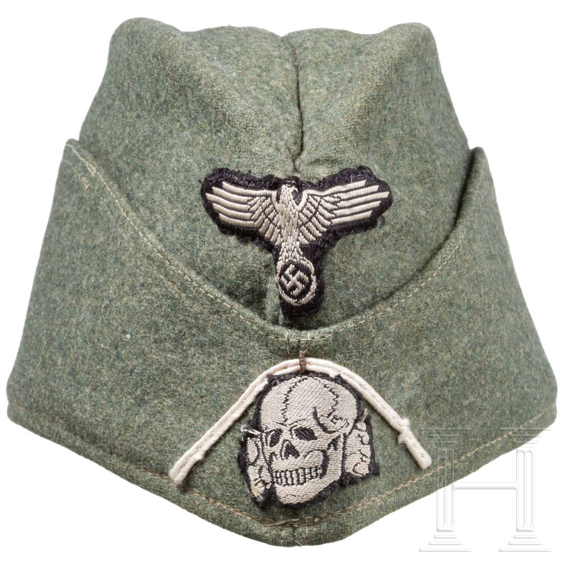 A Garrison Cap For Enlisted Men/ncos Of Waffen Ss Infantry Units Auction